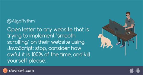 Open Letter To Any Website That Is Trying To Implement Smooth