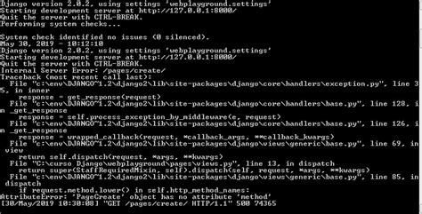 Python Tengo Un Problema Al Usar El Metodo Dispatch En Mi Vista Basada En Clases En Django