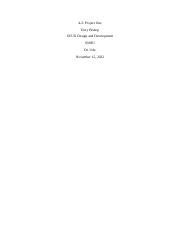 CS 319 Project One Docx 4 2 Project One Terry Bishop UI UX Design