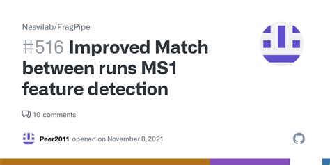 improved match between runs ms1 feature detection · issue 516