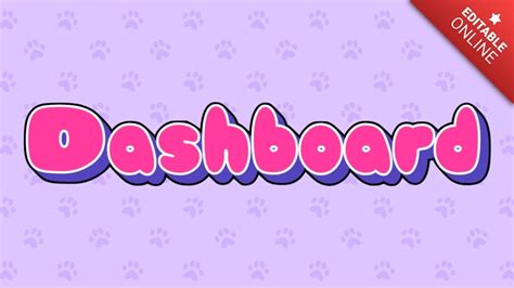 Dashboard Purrfect Cat Themed Text Effect Generator