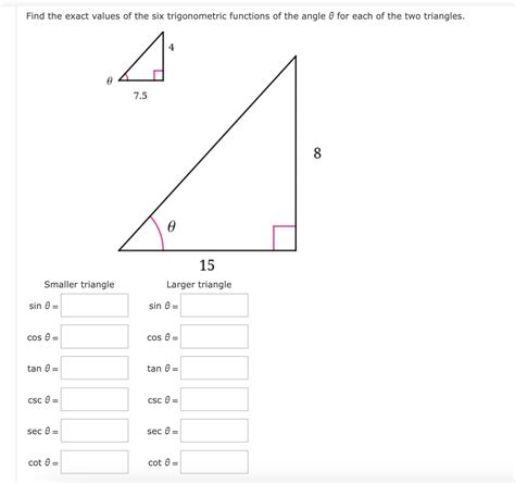 Find The Exact Values Of The Six StudyX