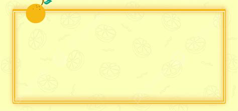 심플한 테두리 오렌지 옐로우 귀여운 단순한 틀 제목 상자 배경 일러스트 및 사진 무료 다운로드 Pngtree