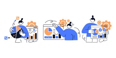 Flat Design Statistical And Data Analysis Vector Image