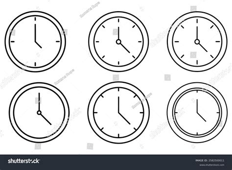 Clack Outline Template Icon Design Stock Vector Royalty Free