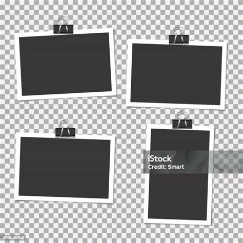 회색 배경 클립 사진 프레임의 집합입니다 벡터 템플릿 빈 검은색에 대한 스톡 벡터 아트 및 기타 이미지 검은색 공란 단순함 Istock
