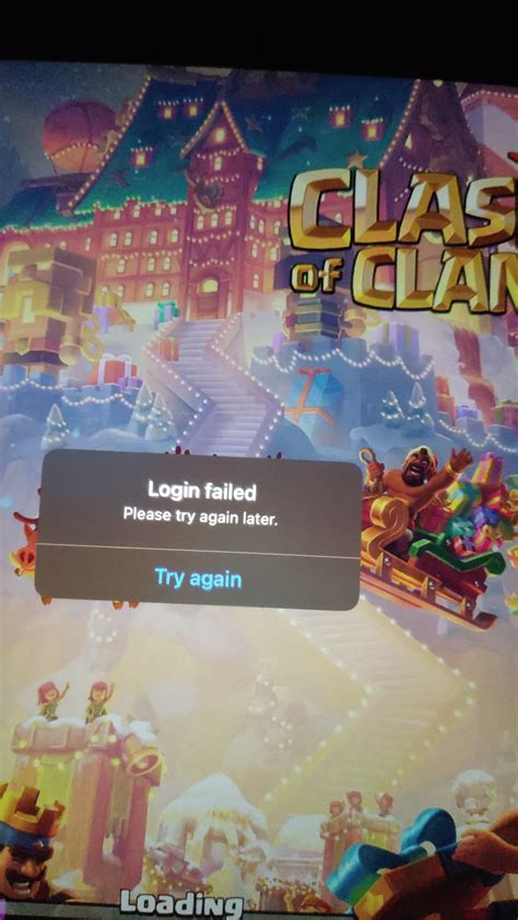 Login Failed Issue On All Of My Devices Rclashofclans