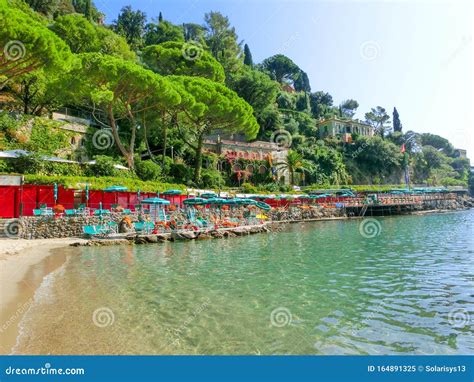 Portofino Italy September 16 2019 Beach Known As Paraggi Near