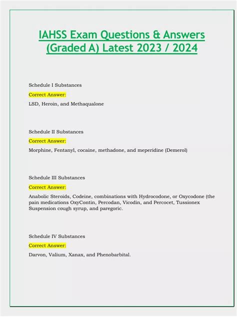 Iahss Exam Questions And Answers Graded A Latest 2023 2024 Iahss Stuvia Us