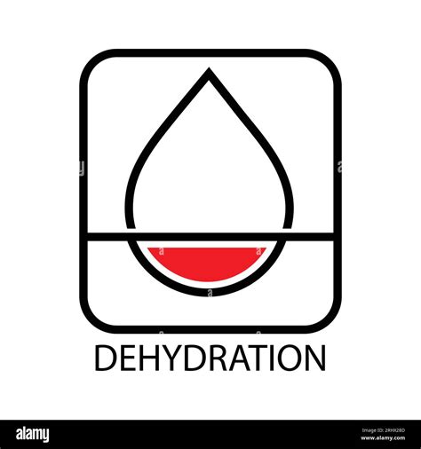 Dehydration Icon Water Drop Icon In Vector Stock Vector Image And Art Alamy