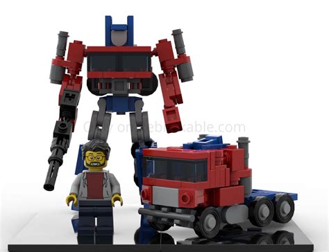 Lego Moc Transforming Optimus Prime By Minilegoformers Rebrickable