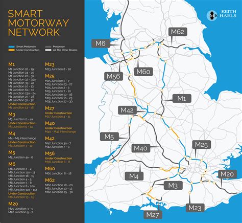 Smart Motorways Uk Smart Motorway Map