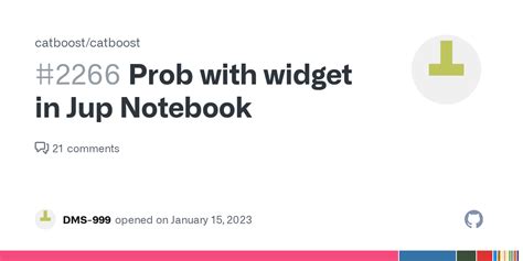prob with widget in jup notebook · issue 2266 · catboost catboost · github