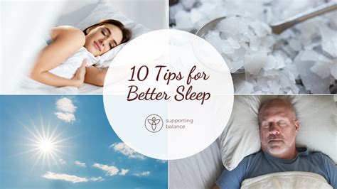 10 Tips For Better Sleep Supporting Balance