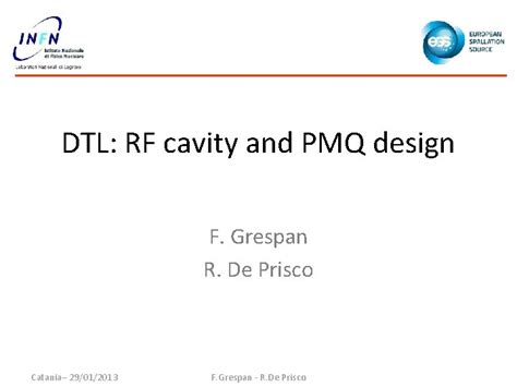 Dtl Rf Cavity And Pmq Design F Grespan