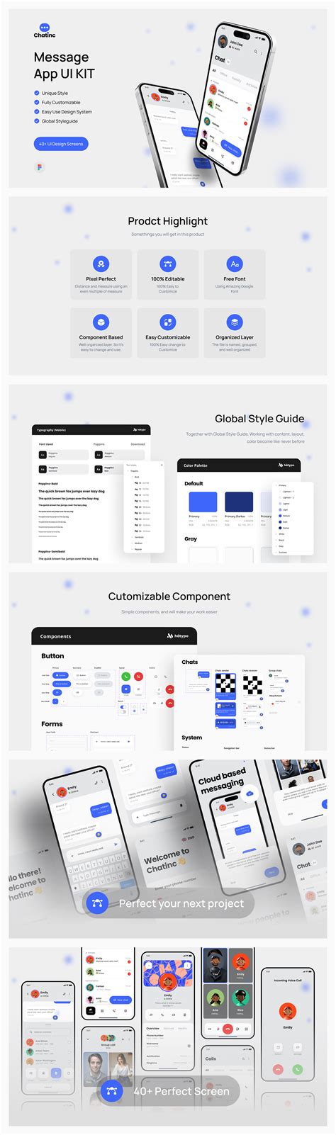 Chatinc Message App Ui Kit Behance Chatinc Message App Ui Kit Behance
