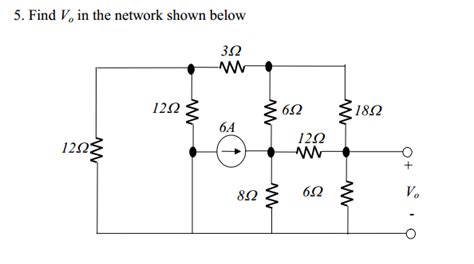 Solved Find V0 In The Network Shown Below