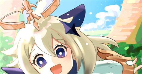 パイモン原神 つぎは、どこへいこうか 遑のイラスト Pixiv