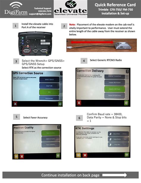 Trimble CNH CFX 750 FM 750 QRC DigiFarm Knowledge Base
