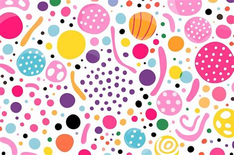 Simple Ornament Of Random Dots Premium AI Generated Image