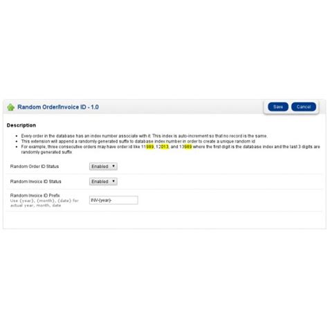 OpenCart Random Order Invoice ID