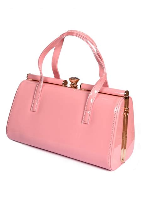 Doris Patent Pink Handbag From Vivien Of Holloway