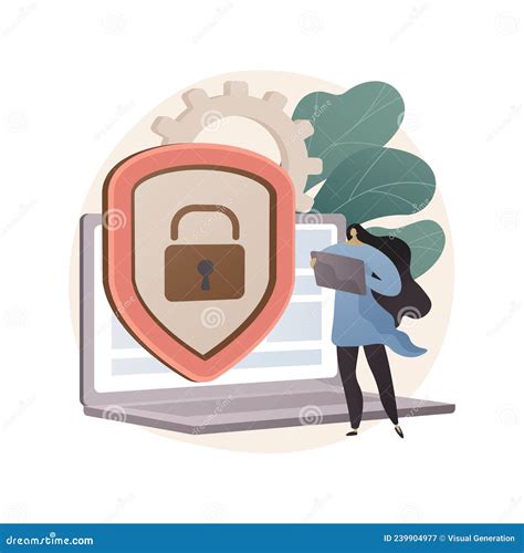 Cyber Security Risk Management Abstract Concept Vector Illustration Stock Vector Illustration