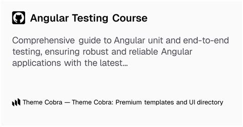 Angular Testing Course Master Angular Testing Unit And E2e Testing With