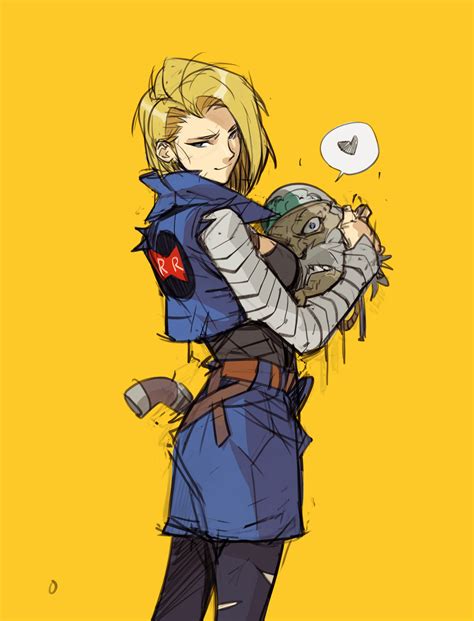 Android 18 And Dr Gero Dragon Ball And 1 More Drawn By Hicham Habchi