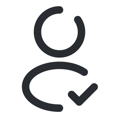 Profile Tick User Interface And Gesture Icons