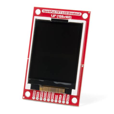 Tft Lcd Breakout 18in 128x160 Hookup Guide Sparkfun Learn