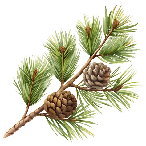 콘 수채화 클립 아트 일러스트와 함께 소나무 지점 소나무 가지 클립 아트 크리스마스 트리 클립 아트 솔방울 클립 아트 Png 일러스트 및 이미지 에 대한 무료 다운로드