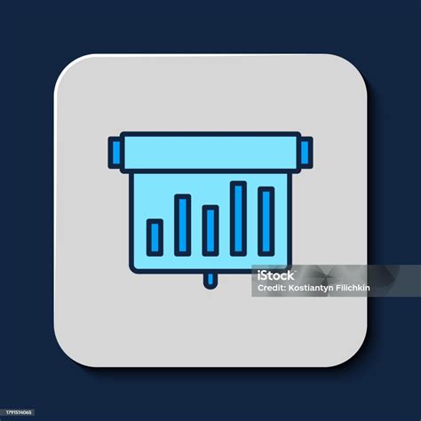 채워진 윤곽선 보드 그래프 차트 아이콘 와 파란 배경 절연 보고서 텍스트 파일 아이콘입니다 회계 기호입니다 감사 분석 계획 벡터 0명에 대한 스톡 벡터 아트 및 기타 이미지