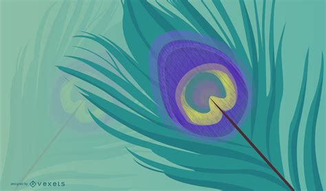 Peacock Feather Background Vector Download