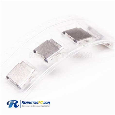 Type C Female Connector Right Angled Smt For Pcb Mount Renhotecpc Com