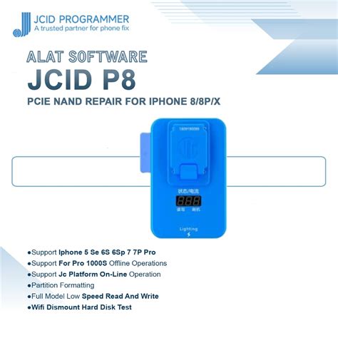 Jual ALAT SOFTWARE JC P8 PCIE NAND REPAIR FOR IPHONE 8 8P X ORIGINAL Shopee Indonesia