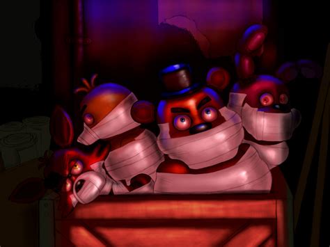 Fready Bonnie Chica Foxy All Tape Up By Socksfor4 On Deviantart