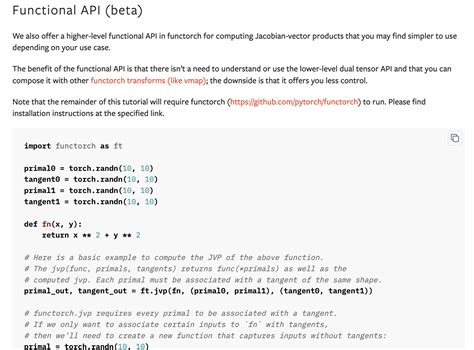 Update Forward Ad Tutorial To Mention The Functional Api By Zou3519 · Pull Request 1776