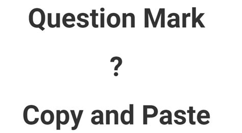 Question Mark Copy And Paste Psfont Tk Question Mark Copy And Paste Psfont Tk