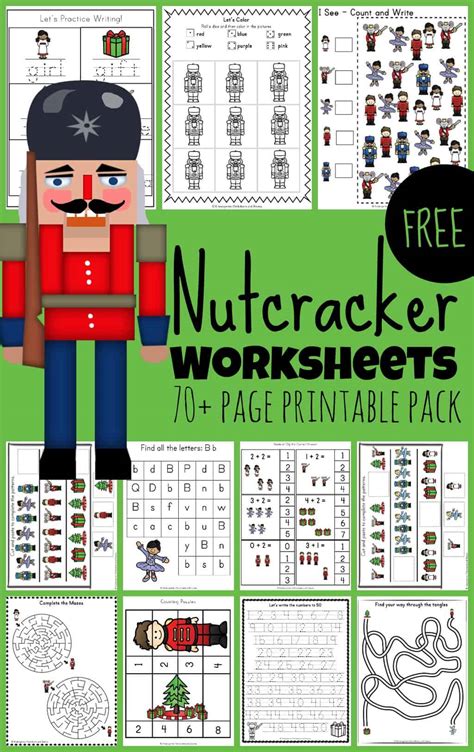 Nutcracker Worksheets Printable Nutcracker Printables Pack For
