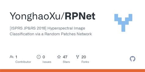 GitHub YonghaoXu RPNet ISPRS JP RS 2018 Hyperspectral Image