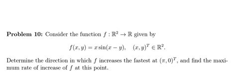 solved how to solve problem 10 consider the function f r2→r