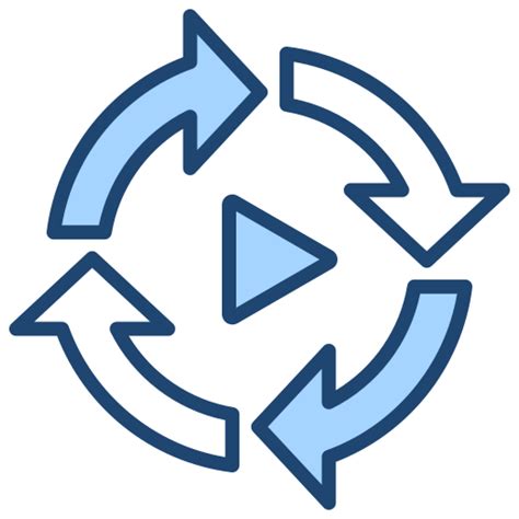 Loop Generic Blue Icon