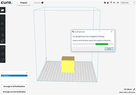 Cura 32 Always Crashing While Slicing Curaengineexe Stop Working