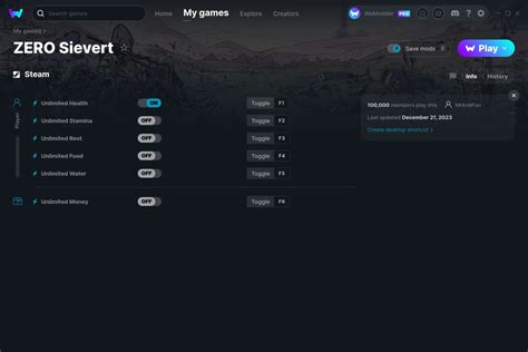 Zero Sievert Cheats And Trainers For Pc Wemod