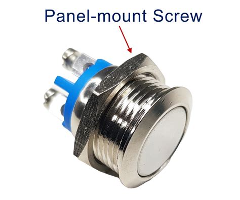 Diyables Momentary Push Button Switch Silver Shell Ip65 Waterproof