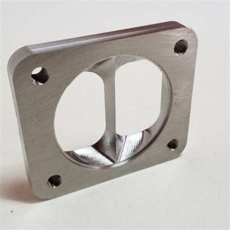 T4 Divided Inlet 1inch Spacer Turbo Flange Divorced Twin Scroll Ports Cnc S400 Custom Fabshop