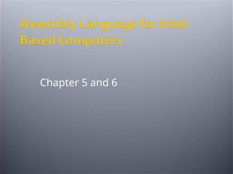 Jumps In Assembly Language Ppt Jumps In Assembly Language Ppt