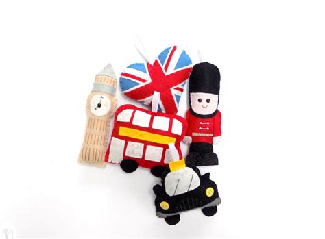 PDF Pattern To Make London Themed Decorations Felt Sewing Etsy