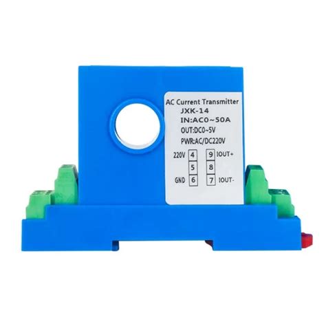 AC Current Transmitter 12mm Hole Size 4 20mA Current Loop AC Current Sensor Transmitter 12V 24V
